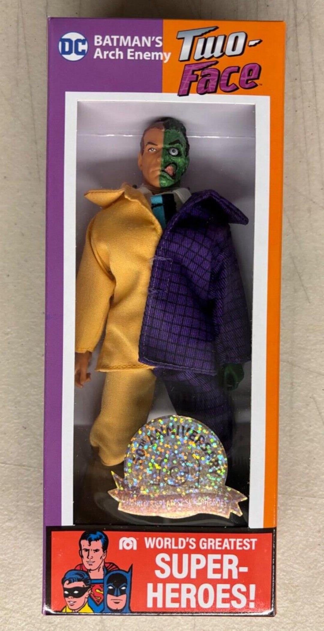 MEGO Heroes DC Universe Batman's Arch Enemy Two-face 8 Figure MIB - Etsy