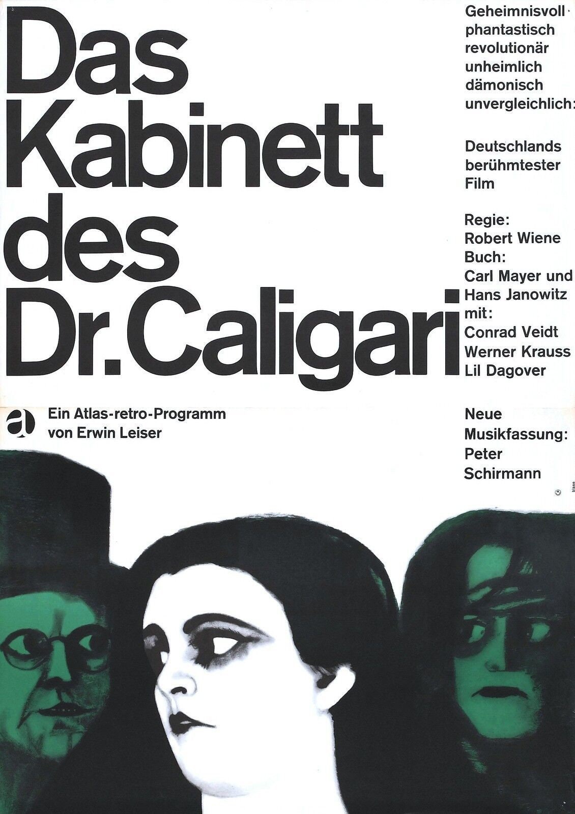 The Cabinet of Dr. Caligari Movie Poster 1920 Horror Classic - Etsy
