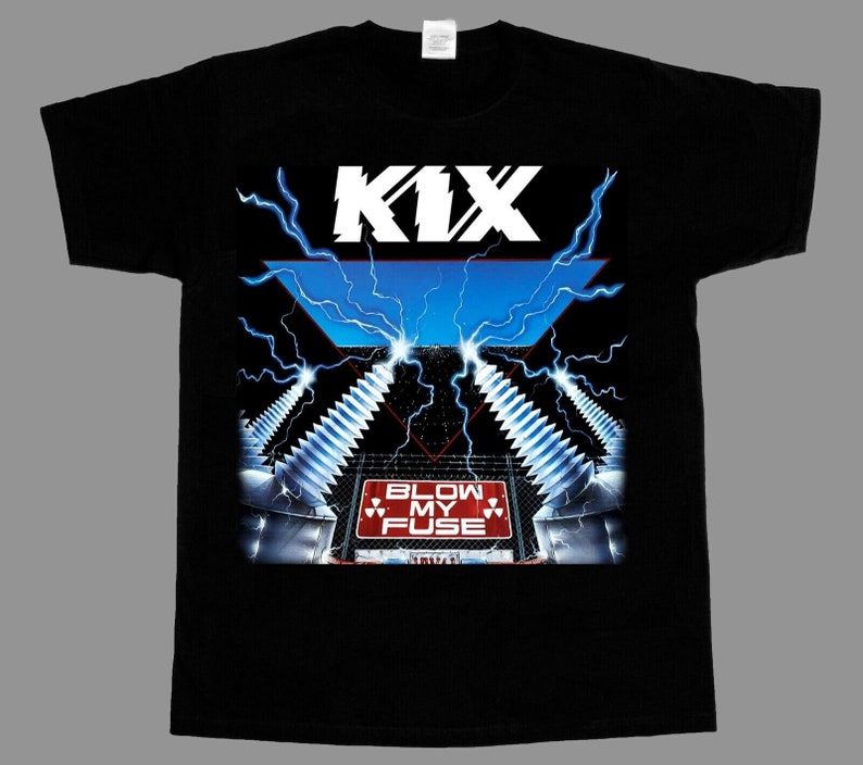 KIX Blow My Fuse Shirt '80s Hard Rock Metal Tee - Etsy