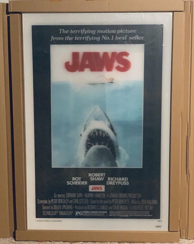 JAWS 3D Lenticular Plex Poster 4mm Roger Kastel BNG 300/450 W/ COA - Etsy