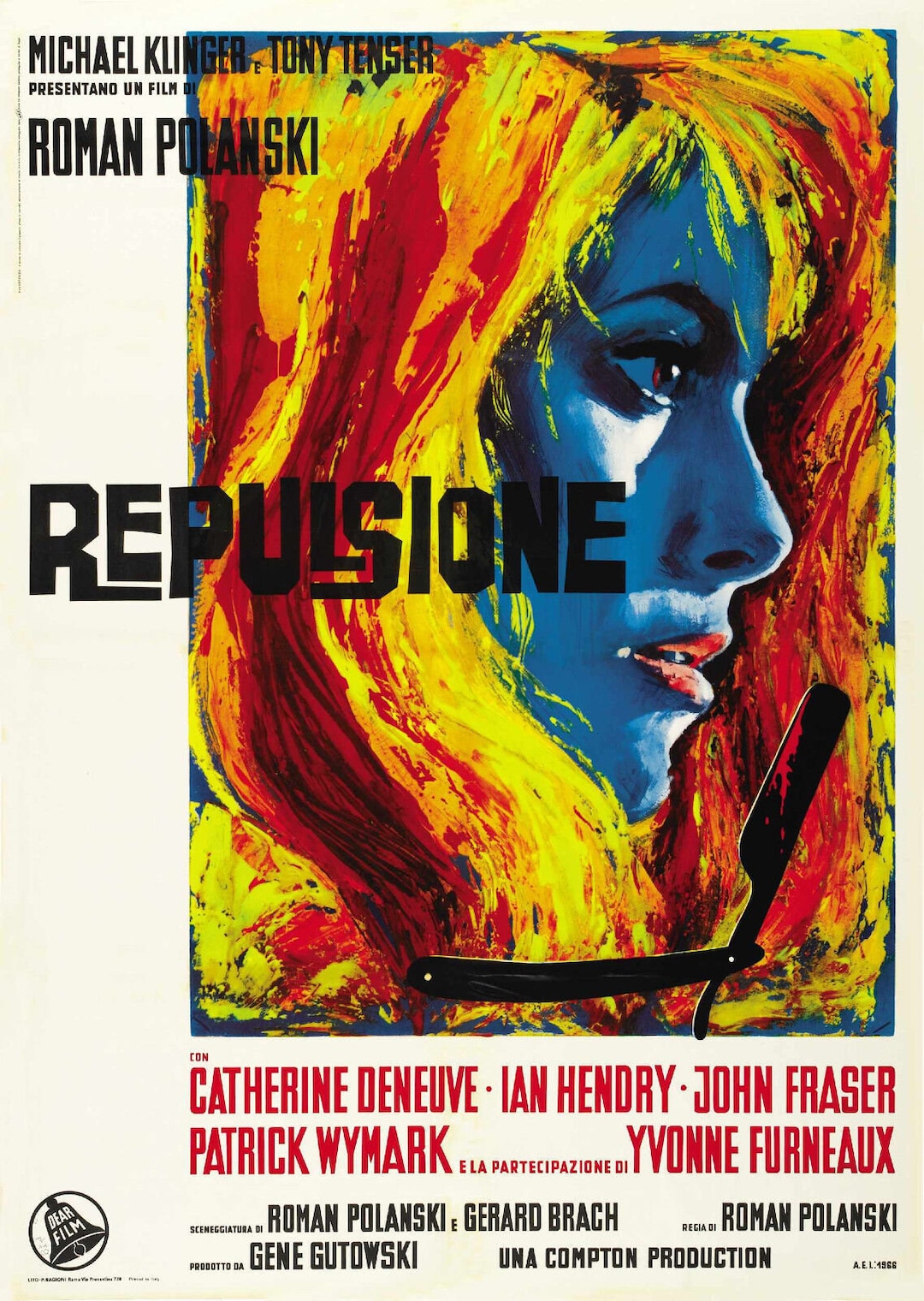 Repulsion (1965) Movie Poster Roman Polanski - Etsy
