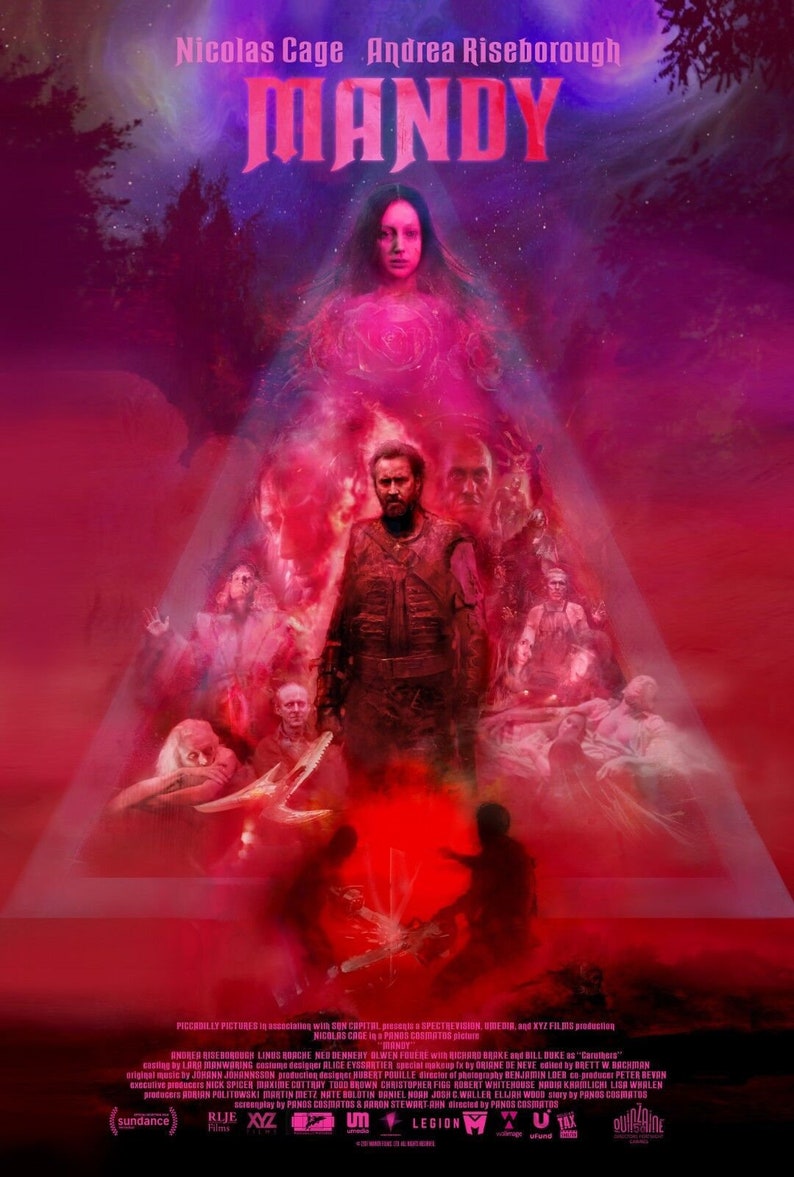 MANDY Movie Poster (2018) Horror - Etsy