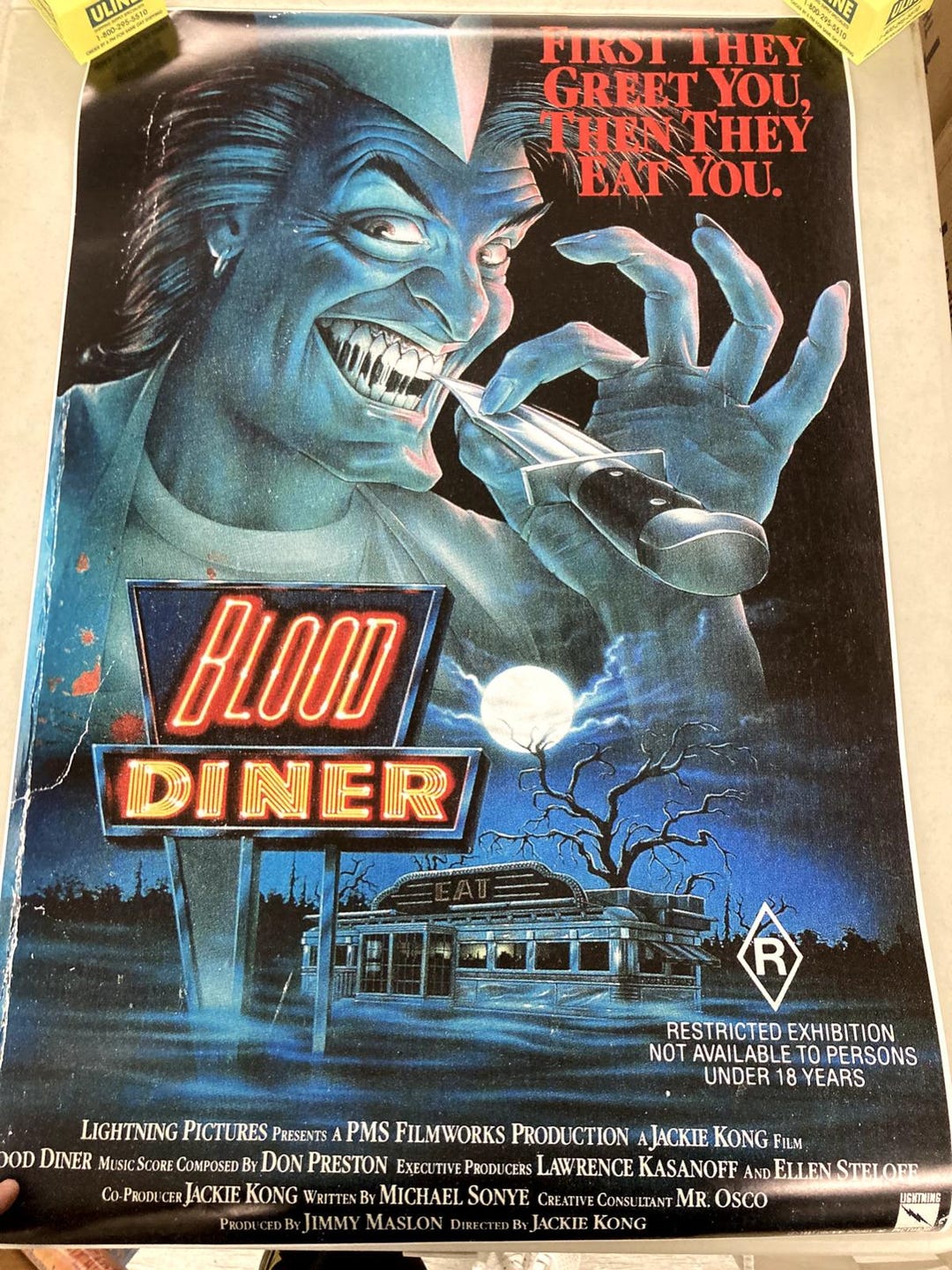 BLOOD DINER Horror Movie POSTER 24x36 - Etsy