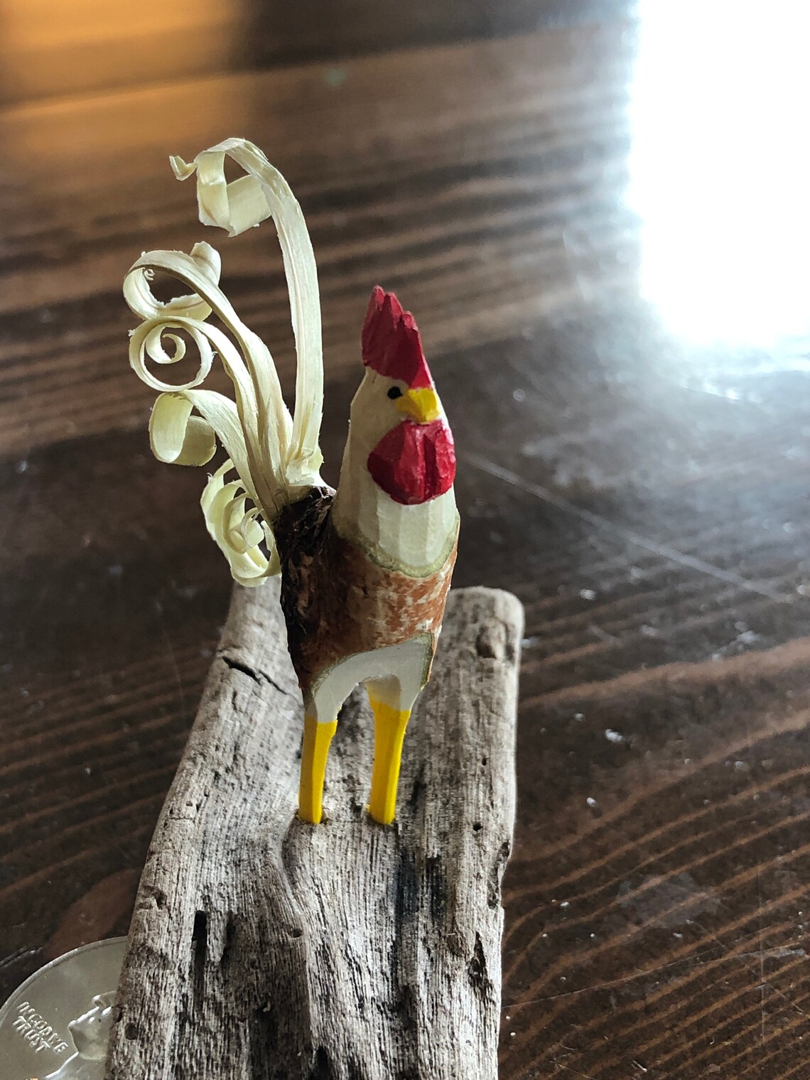 Hand Whittled Rooster - Etsy