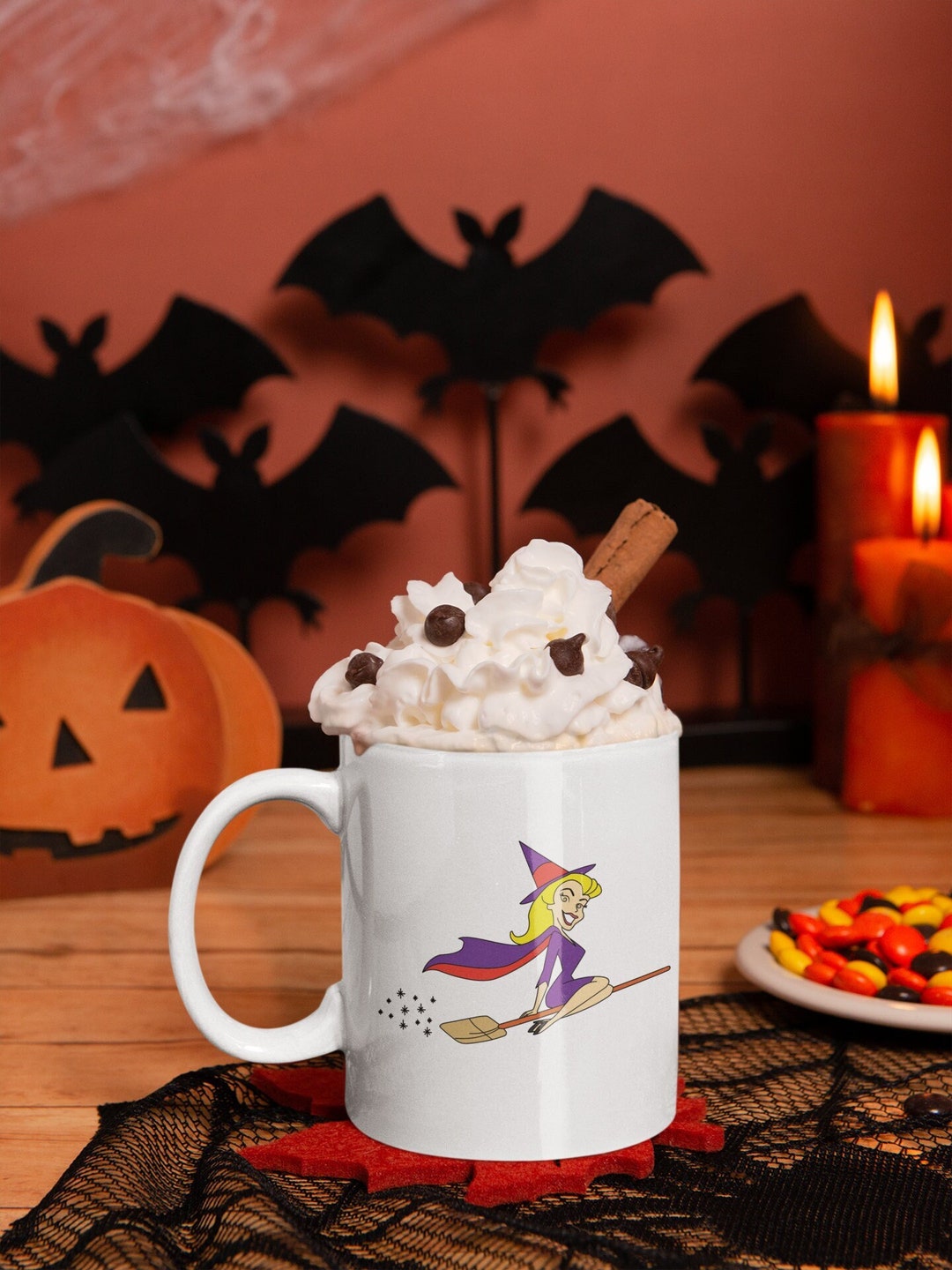 Bewitched - Samantha Flying on Broom Mug - Etsy