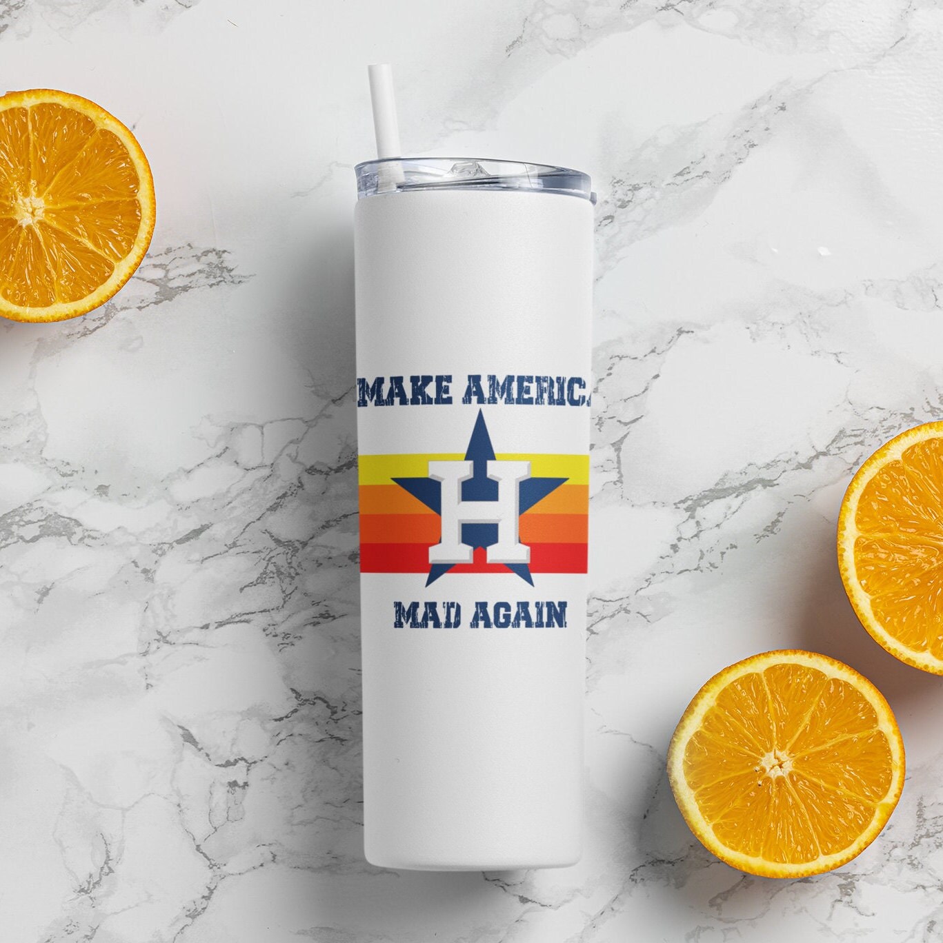 Make America Mad Again - Houston Astros Skinny Tumbler - Etsy