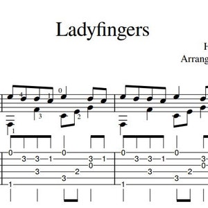 Ladyfingers by Herb Alpert - Guitar Sheet Music (notation and Tabs ...