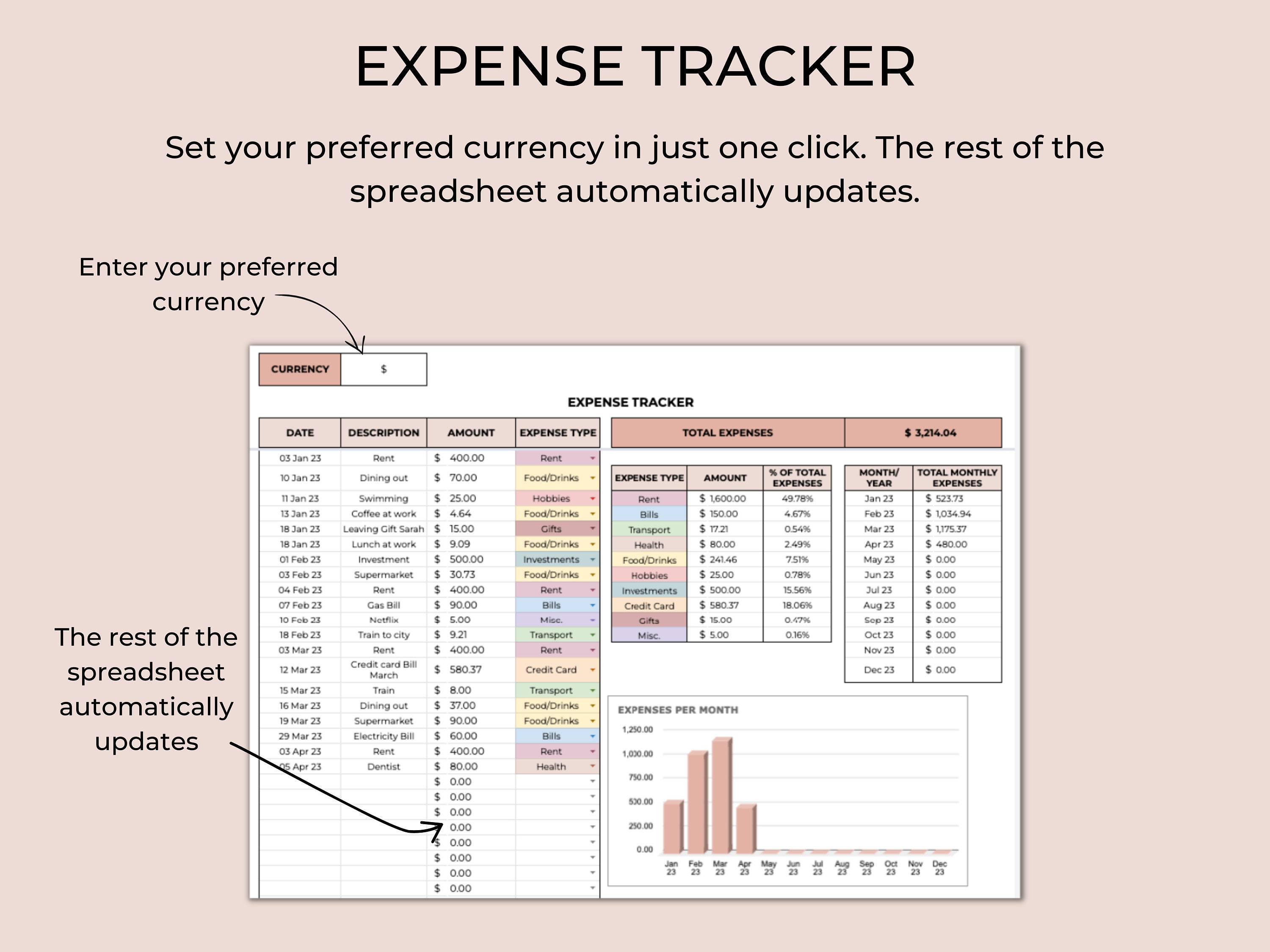 Expense Tracker Spreadsheet Google Sheets Expense Tracker - Etsy Australia