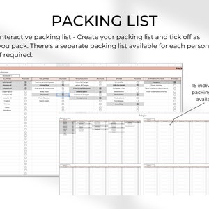 Group Travel Planner: Google Sheets Itinerary Template (digital ...