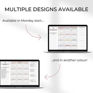 Digital Planner Spreadsheet Google Sheets Annual Planner Monthly ...