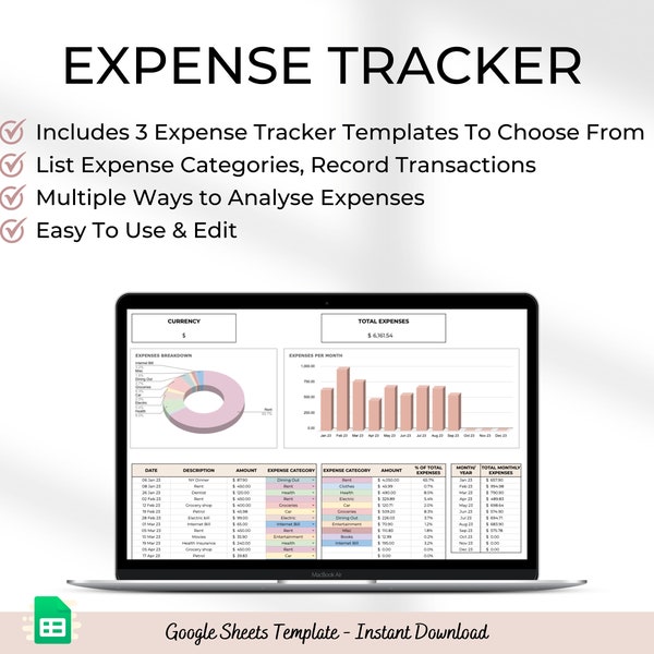 Expense Tracker - Etsy