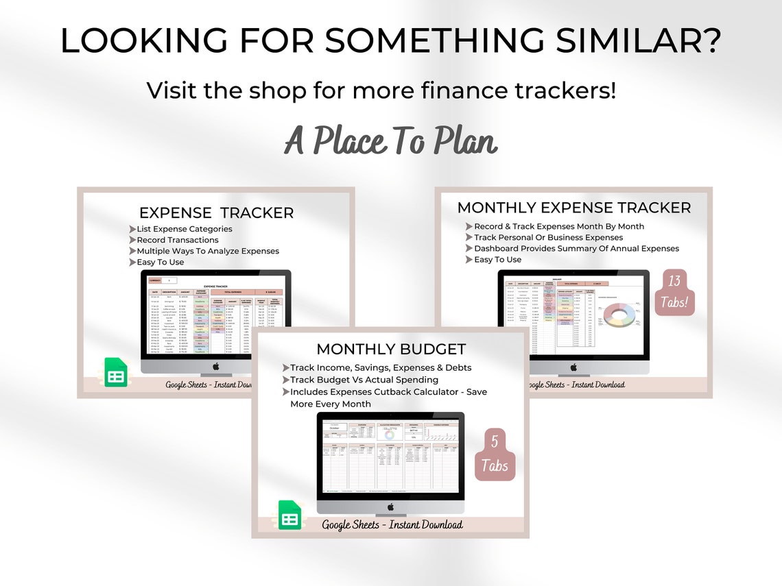Income and Expense Tracker Spreadsheet Google Sheets Small - Etsy Australia