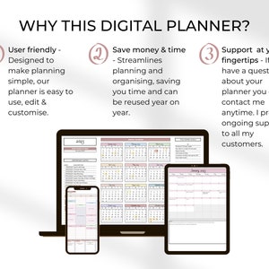 Digital Planner Spreadsheet Google Sheets Annual Planner Monthly ...