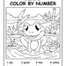 Printable Children's Animal Color by Numbers Pages - Set of 10 Fun and ...