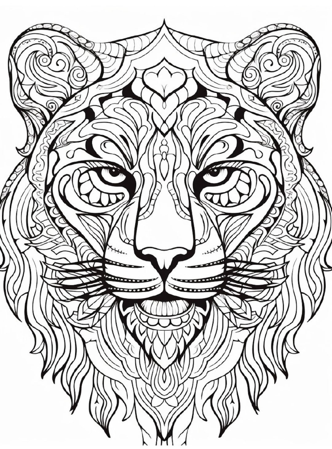 25 Pages | Adult Mandala Coloring Page | Printable Meditation and ...