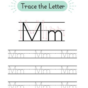26 Printable Alphabet Tracing Worksheets for Kids | One Letter per Page ...