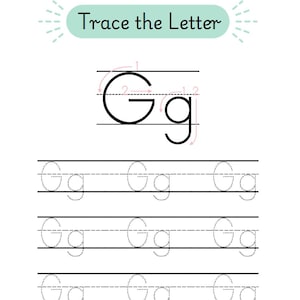 26 Printable Alphabet Tracing Worksheets for Kids | One Letter per Page ...