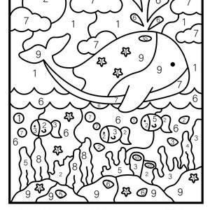 Children's Color by Number Printable | PDF - Printable Coloring Pages ...