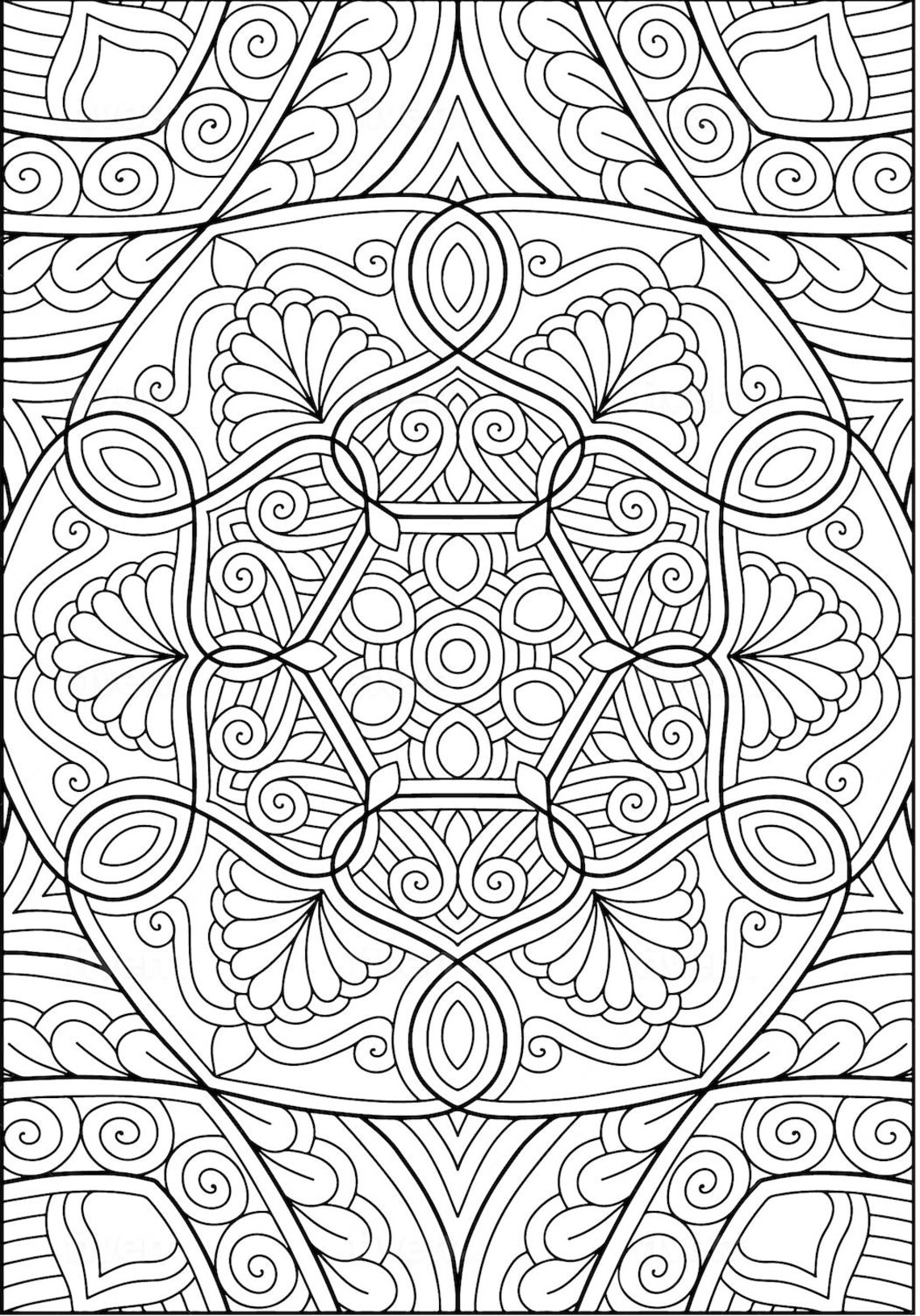 Mindful Mandala Coloring Pages | Adult Coloring Sheets | Instant ...