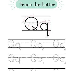 26 Printable Alphabet Tracing Worksheets for Kids | One Letter per Page ...
