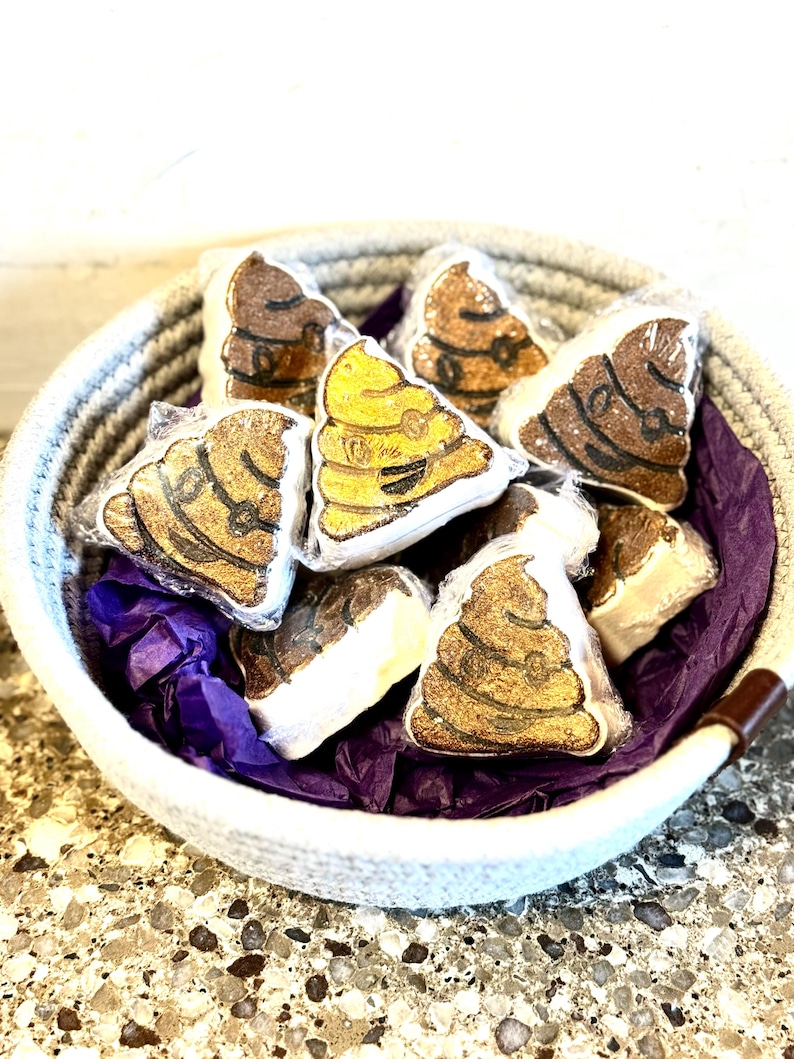 Fun Poop Emoji Toilet Bombs Blood Orange Scented With Brown Mica Finish ...