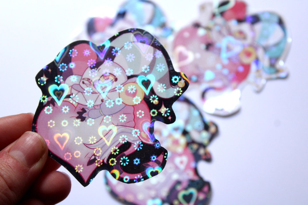 Pegatina Holográfica De Helluva Boss De Fizzarolli / Merch Original De ...