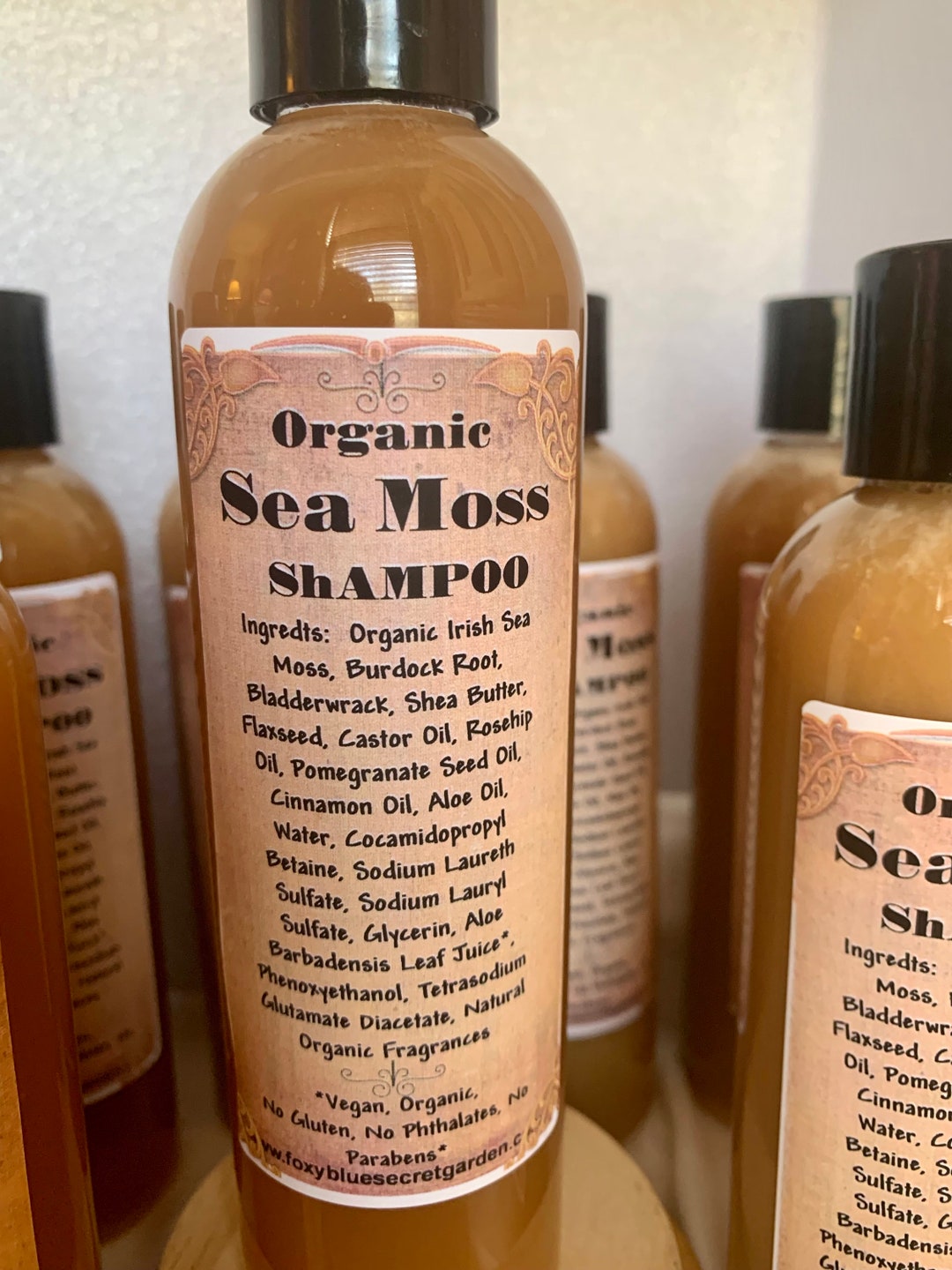 Moisturizing Sea Moss Shampoo- Sea Moss, Burdock Root, Aloe, Castor ...