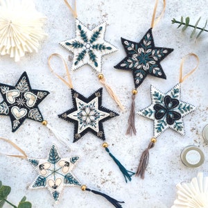 Star Embroidery Kit, Star Sewing Kit, Christmas Decoration Kit, Felt ...