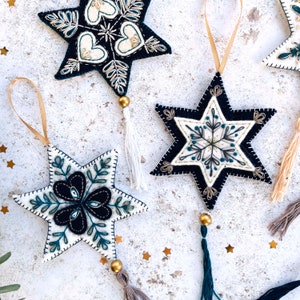 Star Embroidery Kit, Star Sewing Kit, Christmas Decoration Kit, Felt ...