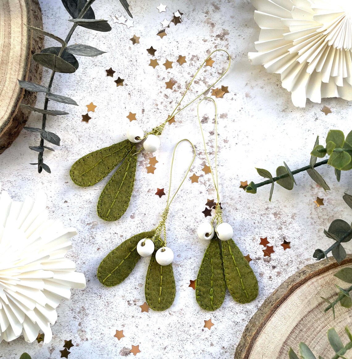 Mistletoe Embroidery Kit, Mistletoe Sewing Kit, Christmas Decoration ...