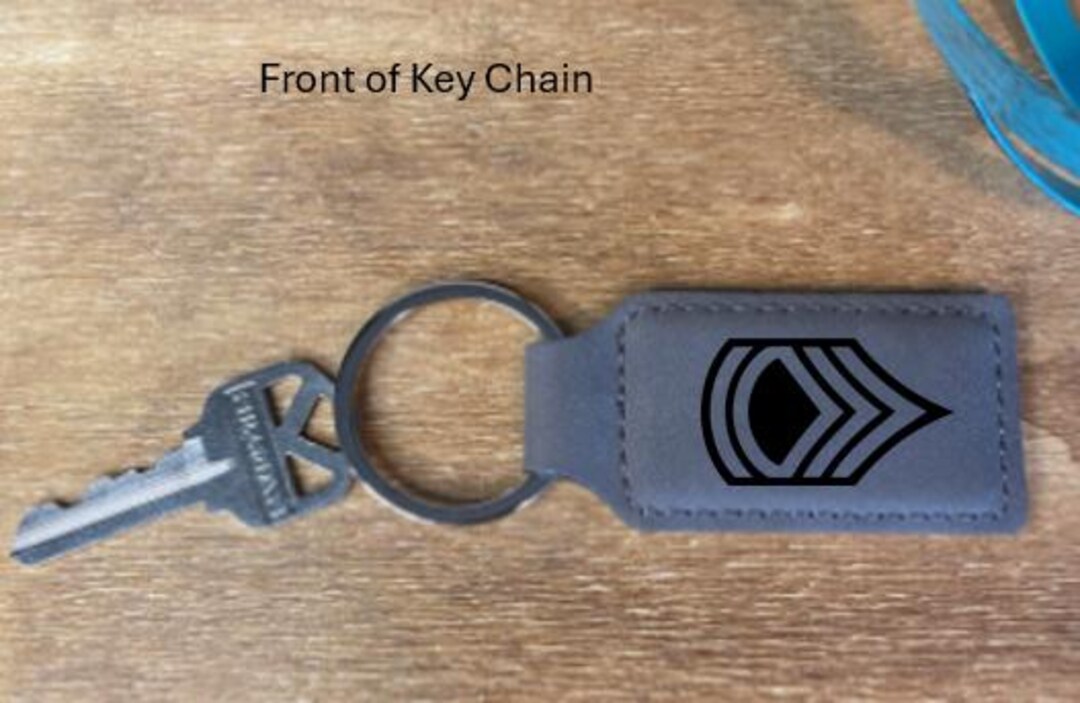Sergeant First Class Double Sided Custom Text Keychain - Etsy