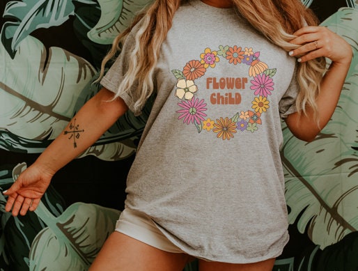 Flower Child T-shirt | Etsy