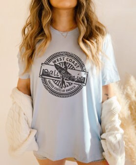 West Coast T-shirt - Etsy