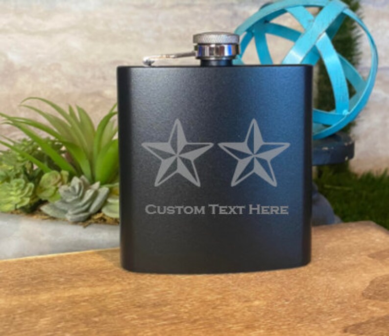 Major General US Army Flask - Etsy