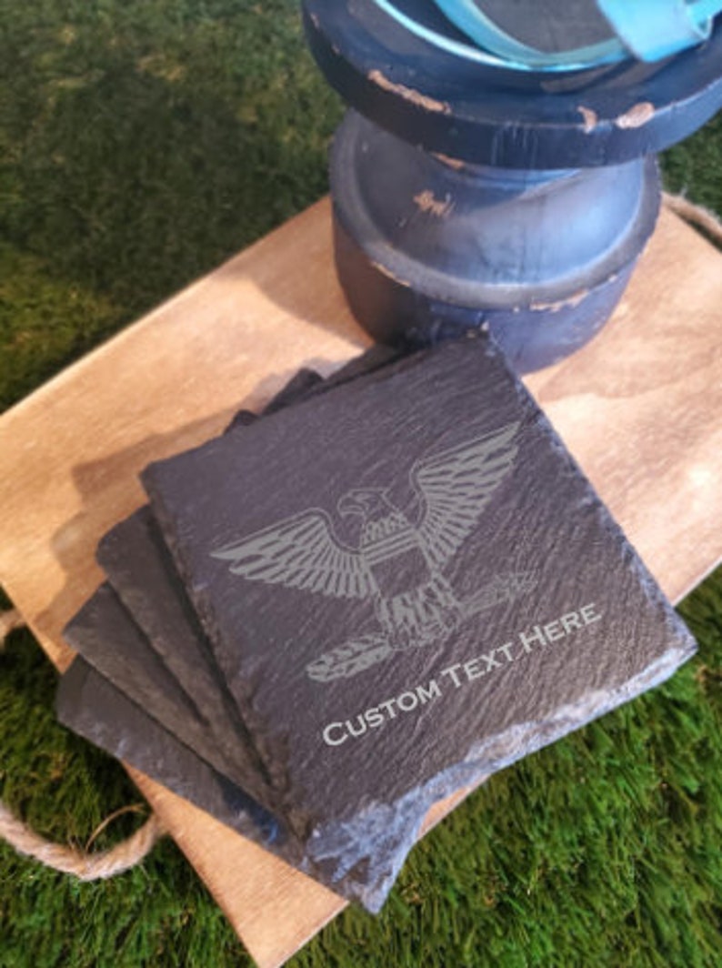 Colonel US Army Slate Coaster Set | Etsy