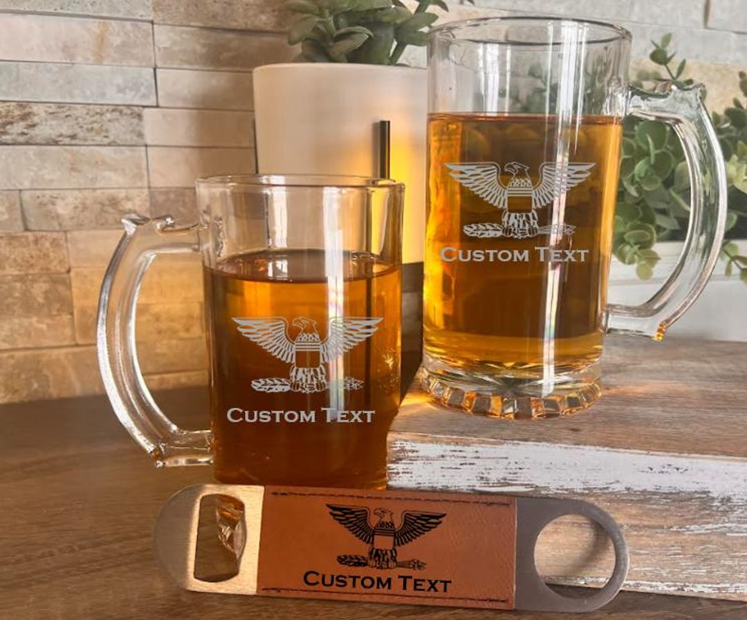 Colonel Laser Engraved Beer Mug Set With Presentation Box - Etsy