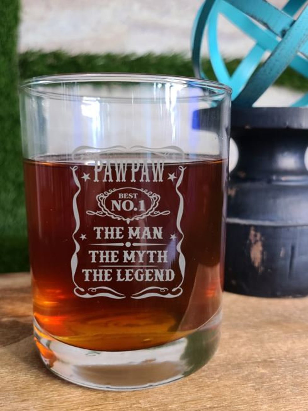 Man Myth Legend Label Laser Engraved Barware - Etsy