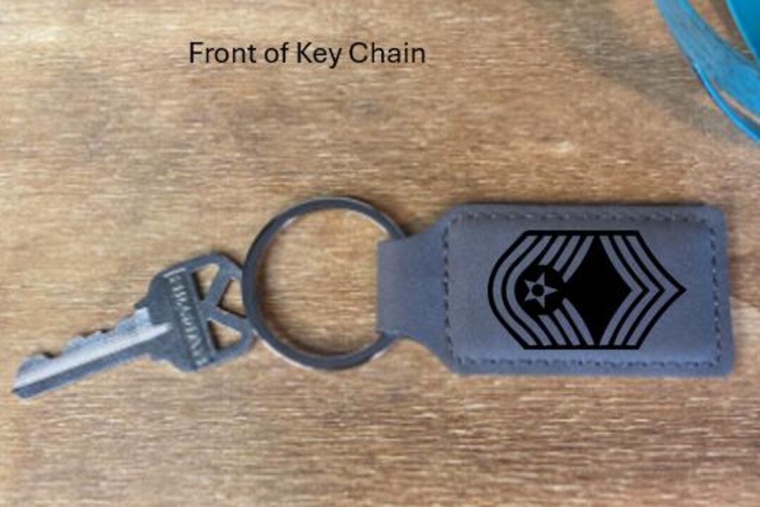 USAF Chief Master Sergeant Double Sided Custom Text Keychain - Etsy