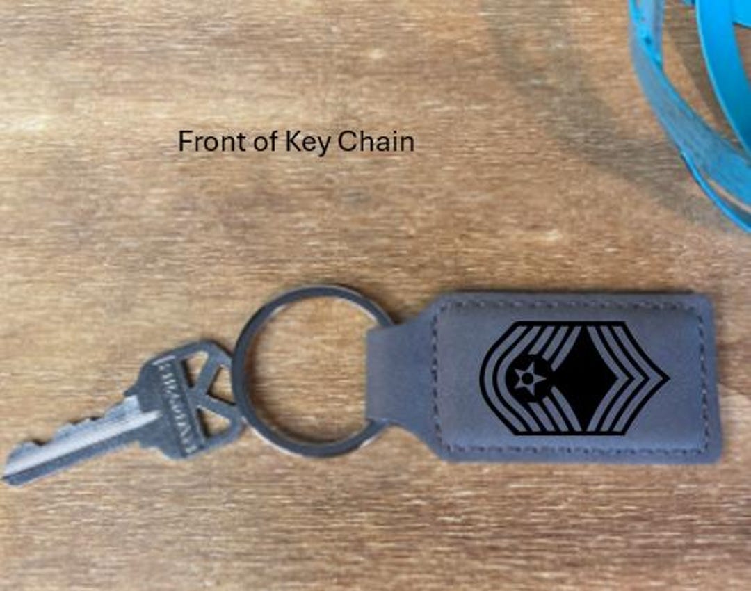 Chief Master Sergeant Double Sided Custom Text Keychain - Etsy
