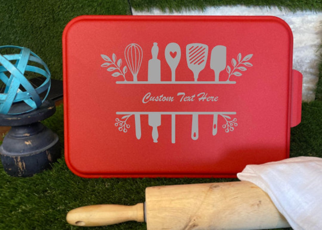Split Custom Text Cake Pan - Etsy