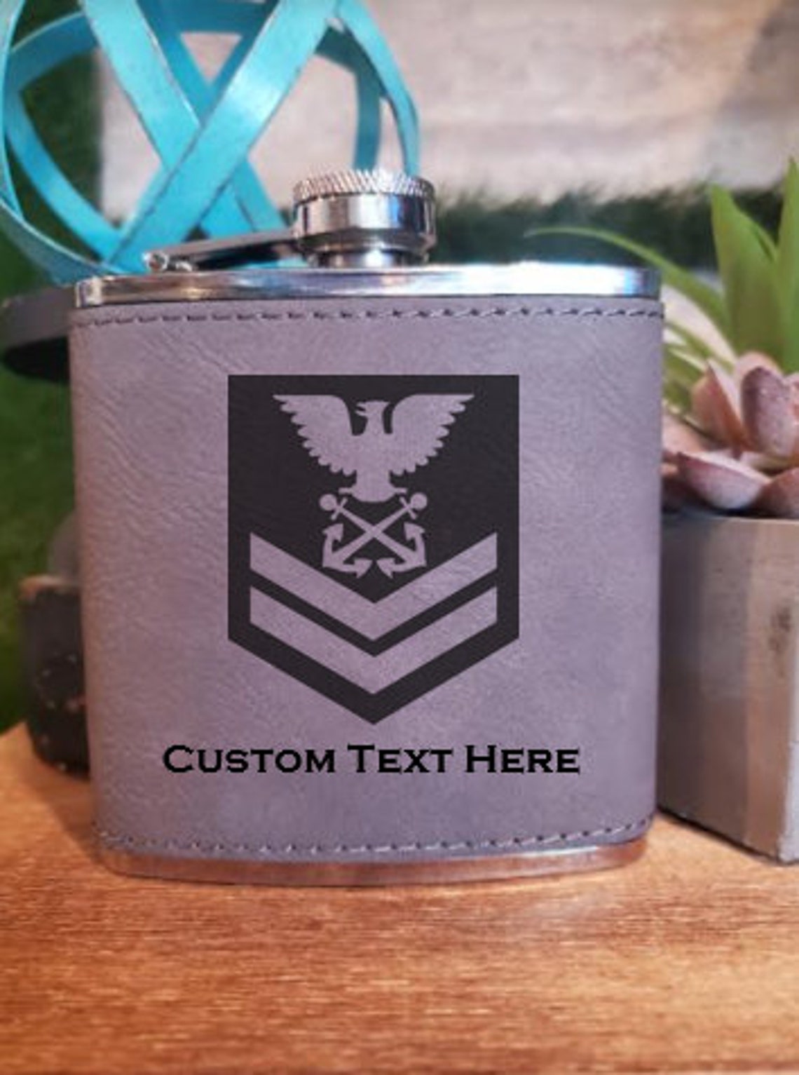 E5 Petty Officer 2nd Class Navy Flask - Etsy