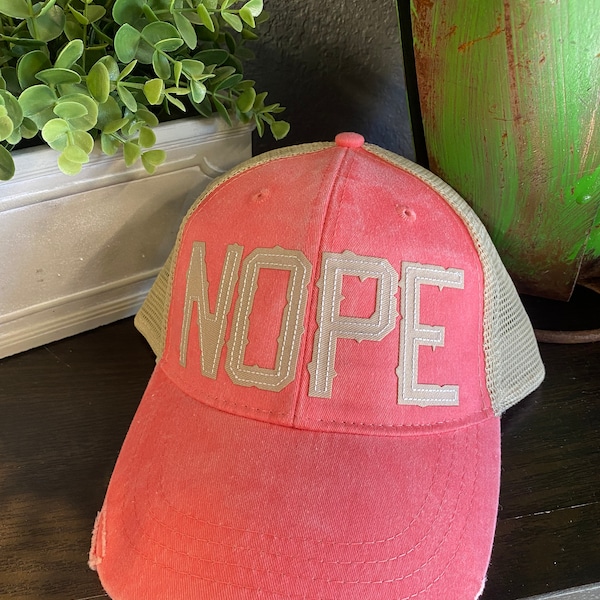 Nope Hat - Etsy