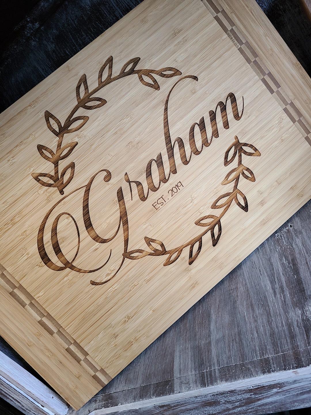 Personalized Last Name Cutting Board - Etsy