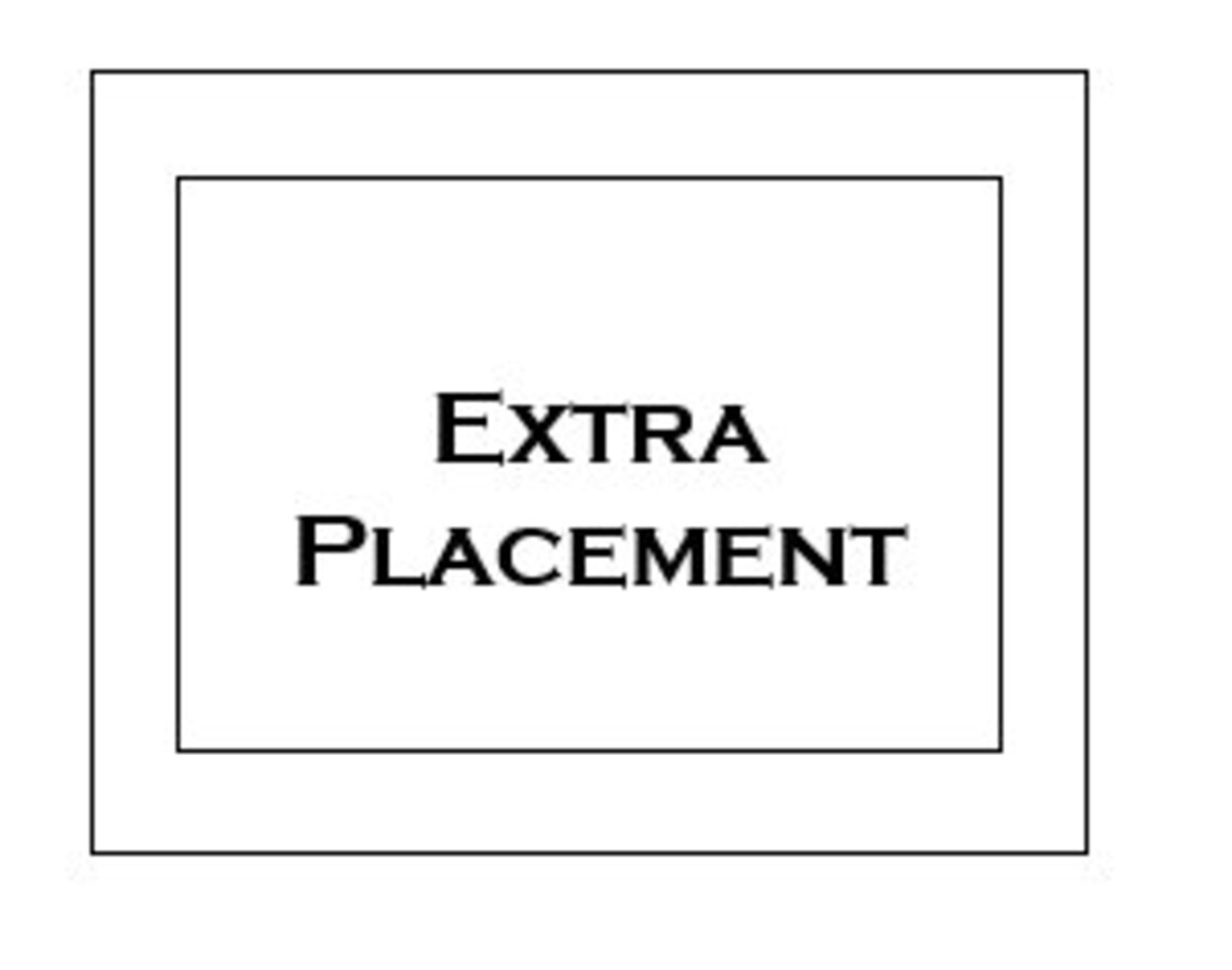 Extra Placement - Etsy