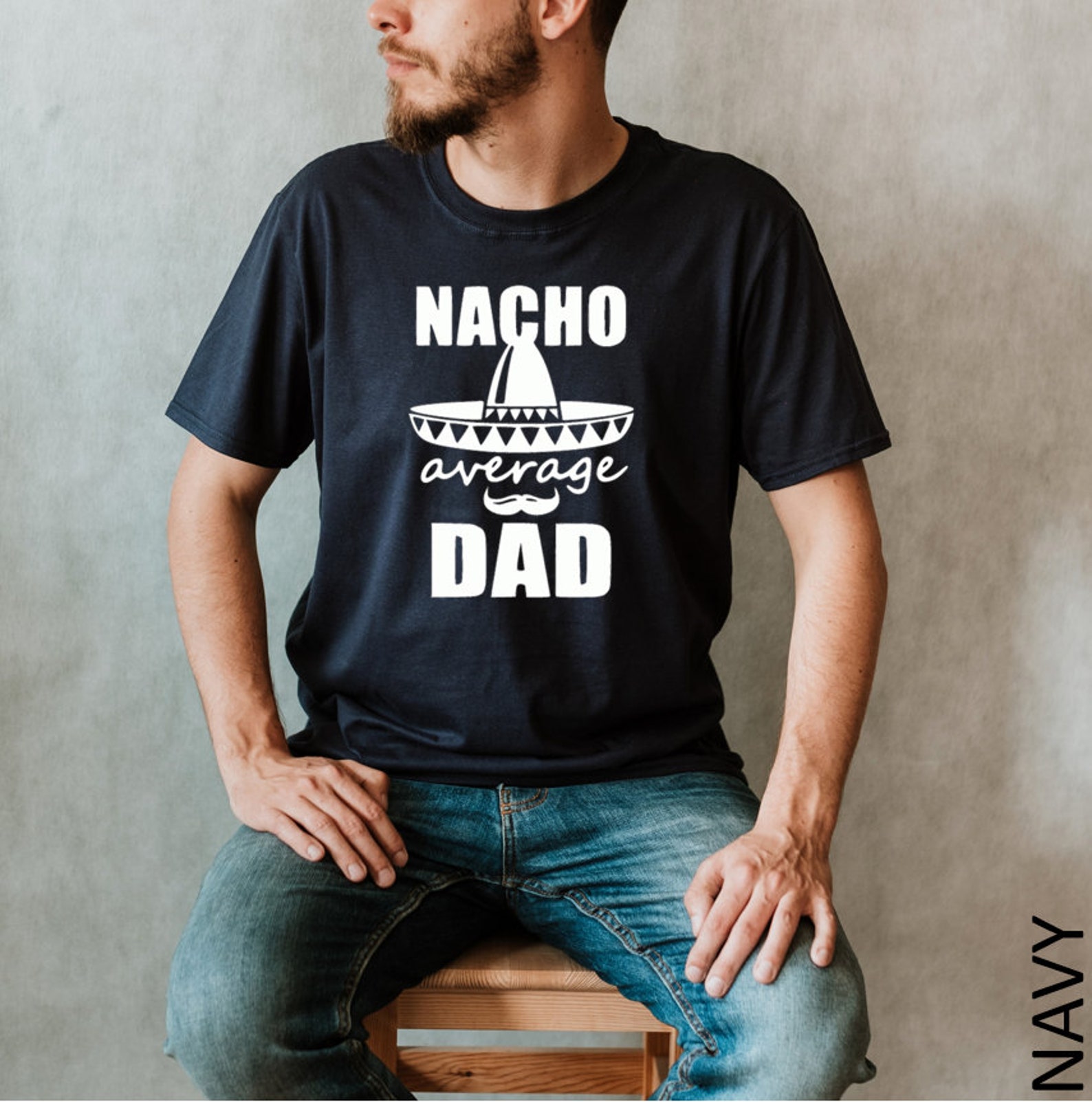 Nacho Average Dad Men's Premium T-shirt - Etsy