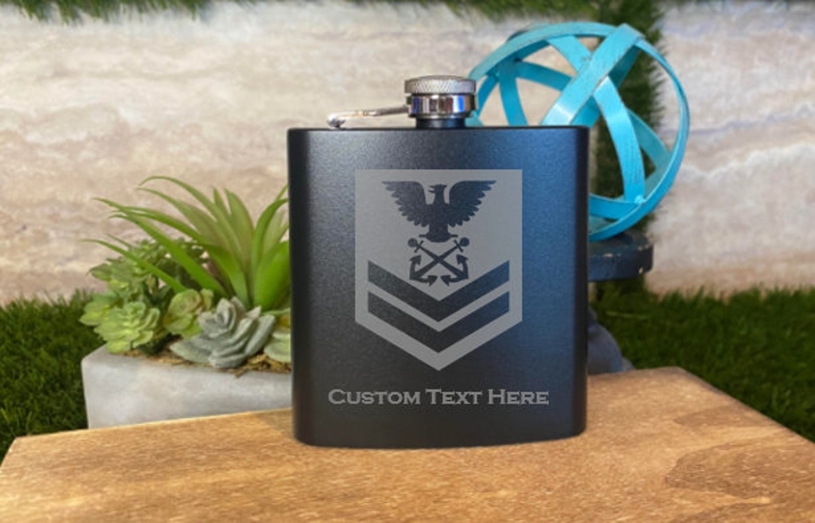 E5 Petty Officer 2nd Class Navy Flask - Etsy