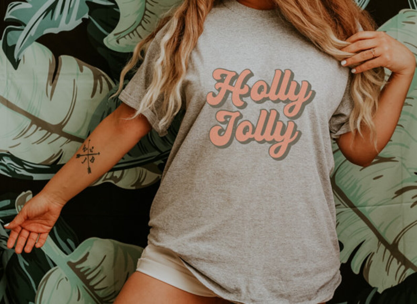 Holly Jolly T-shirt - Etsy