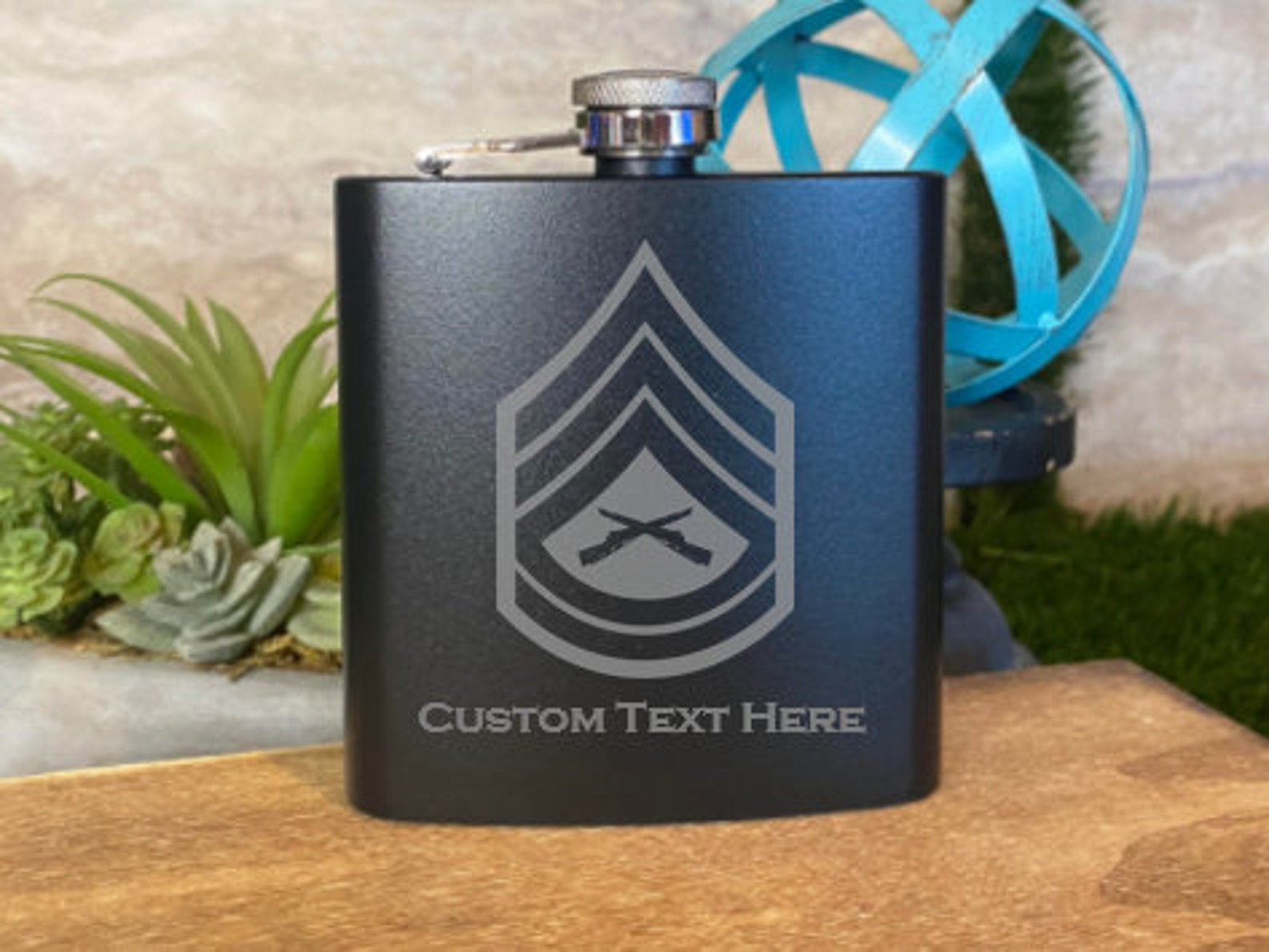 E7 Gunnery Sergeant Flask - Etsy