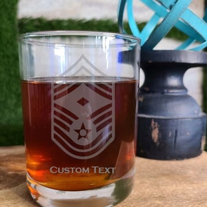 Chief Master Sergeant - First Sergeant Custom Laser Engraved Barware - Etsy