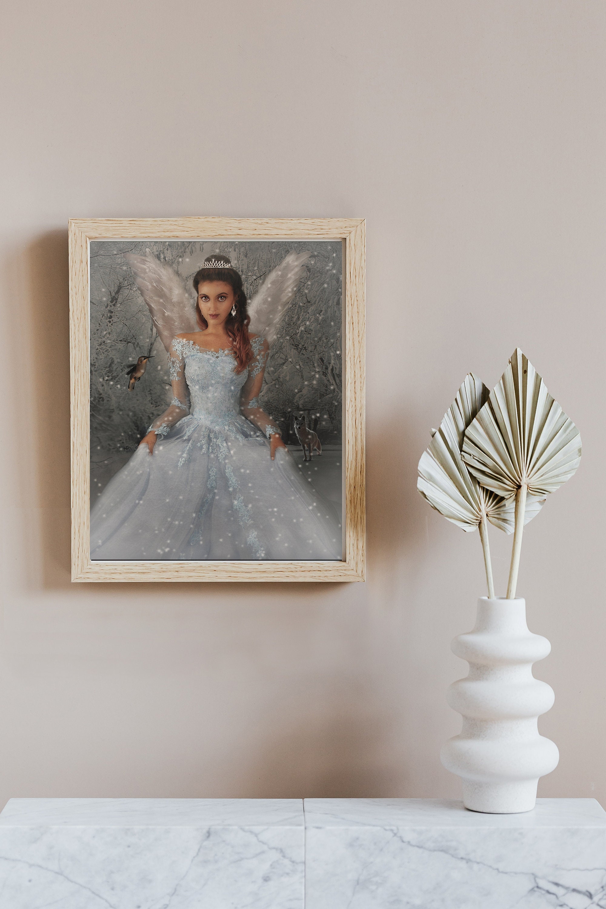 Magical Waif With Wings | Mystical | Fairy Wings | Princess | Fine Art ...